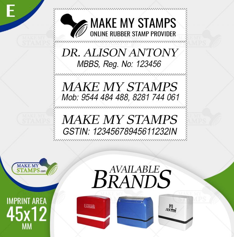 Stamp for Doctors, Doctors Stamp, Name and Degree Stamp for Doctors