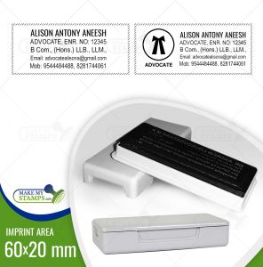 Advocate Stamp, Pocket Stamp for Advocate, Advocate Rubber stamp