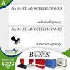Authorised Signatory Stamp / Designation Stamp / Proprietor Stamp