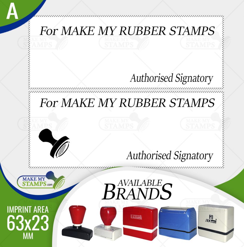 Authorised Signatory Stamp / Designation Stamp / Proprietor Stamp