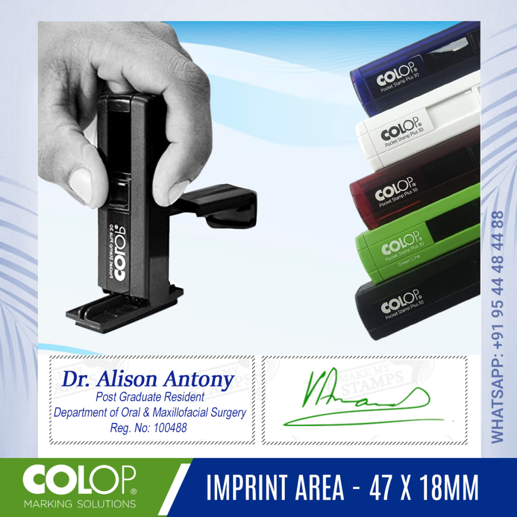 Director Designation Stamp / Designation Stamp / Proprietor Stamp